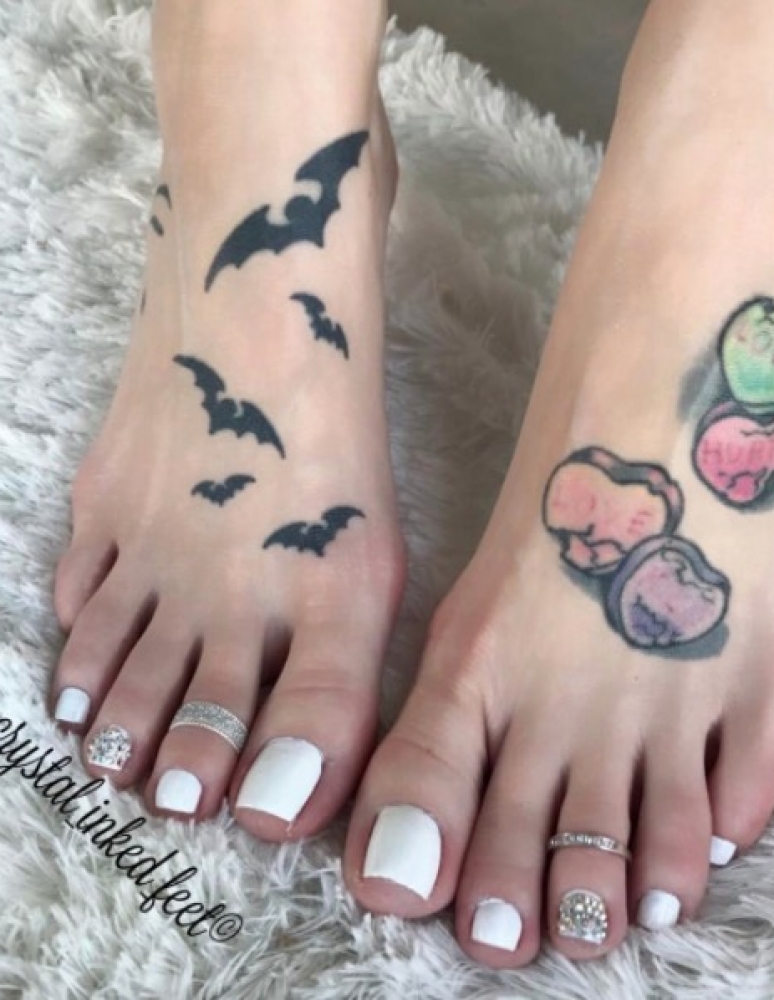 Crystal Inked Feet - Foot Models - Social Media Feet