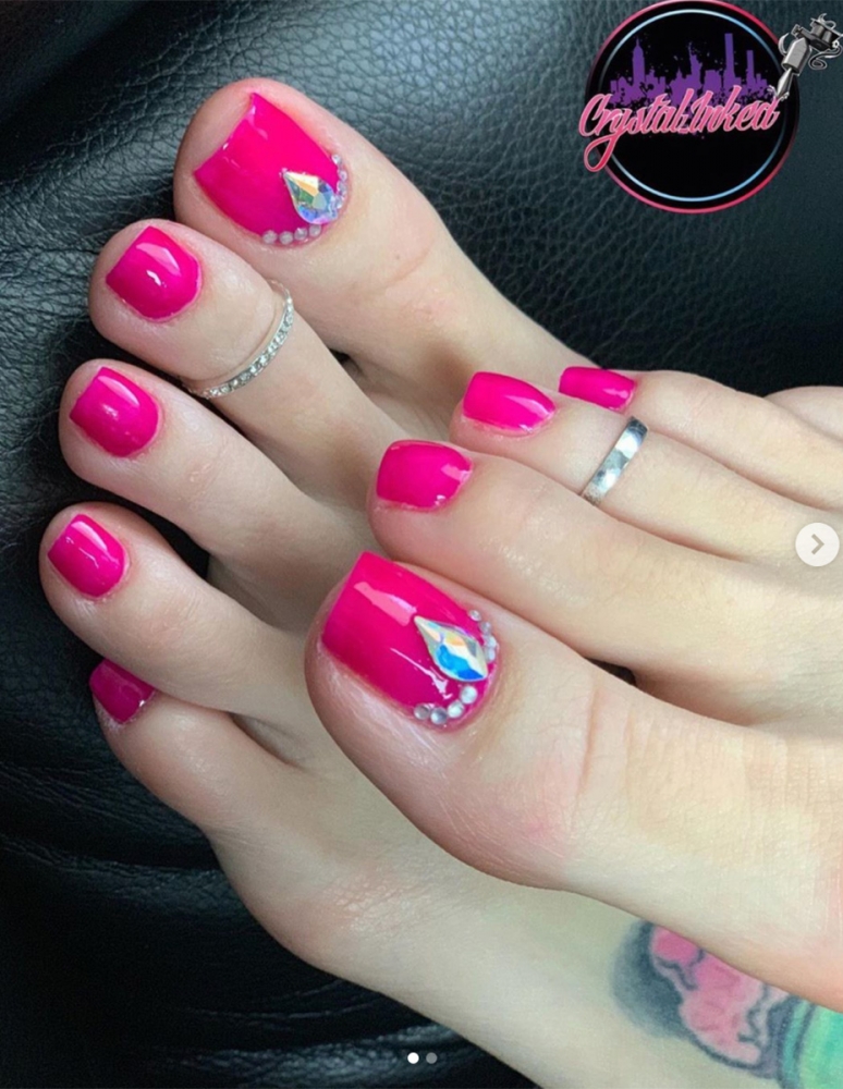 Crystal Inked Feet - Foot Models - Social Media Feet