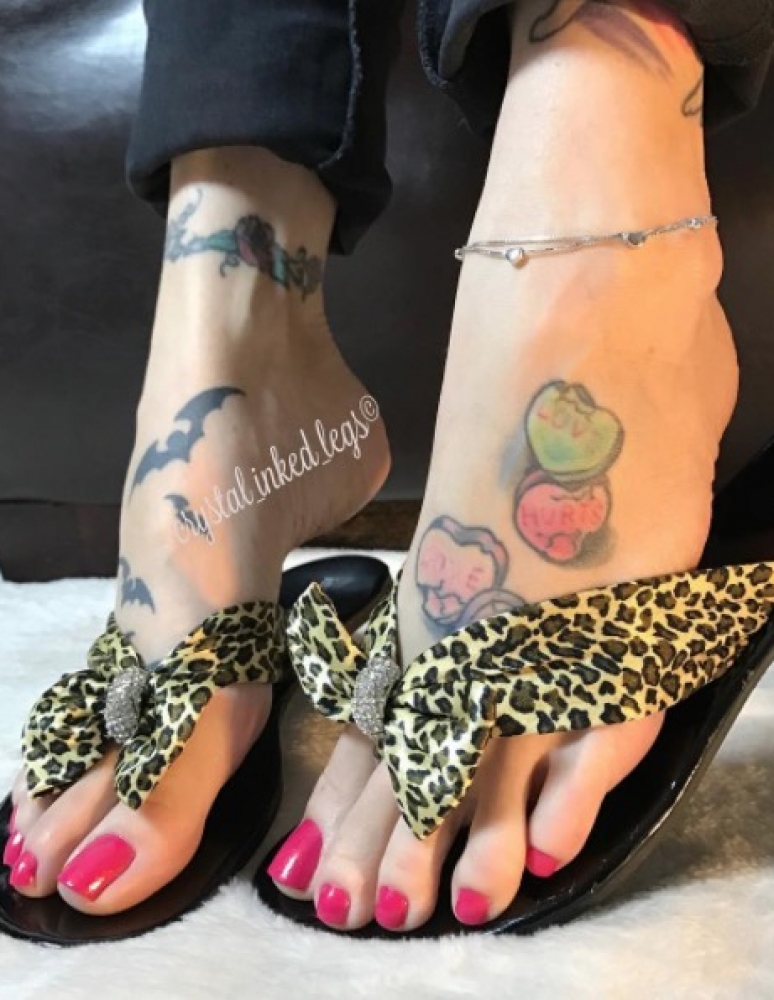 Crystal Inked Feet - Foot Models - Social Media Feet